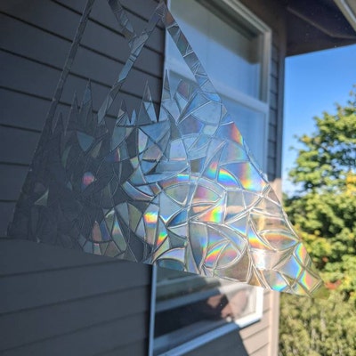 Rainbow Cloud Window Gems Static Window Clings Alert Birds to Windows ...