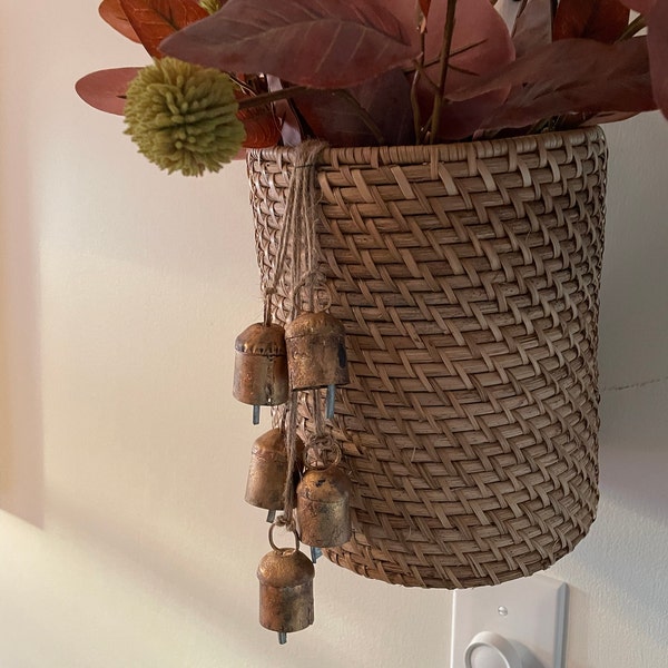 BOHO Rustic Golden Bells-decorate for Any Occasion-5 Beautiful Bells ...