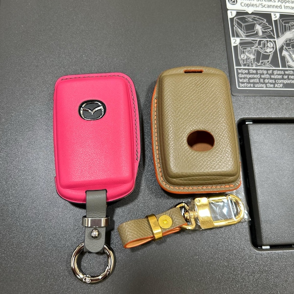 Mazda Leather Key Fob Cover, Custom Leather Key Cover, Personalized ...