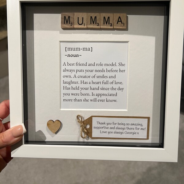 Personalised Mum Frame. Mother Meaning Frame. Mother’s Day Gift. - Etsy UK