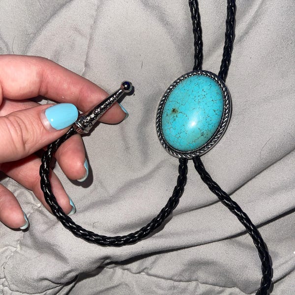 Pearl Sun Moon & Stars Bola Tie Bolo Tie - Leather Rope Wedding ...