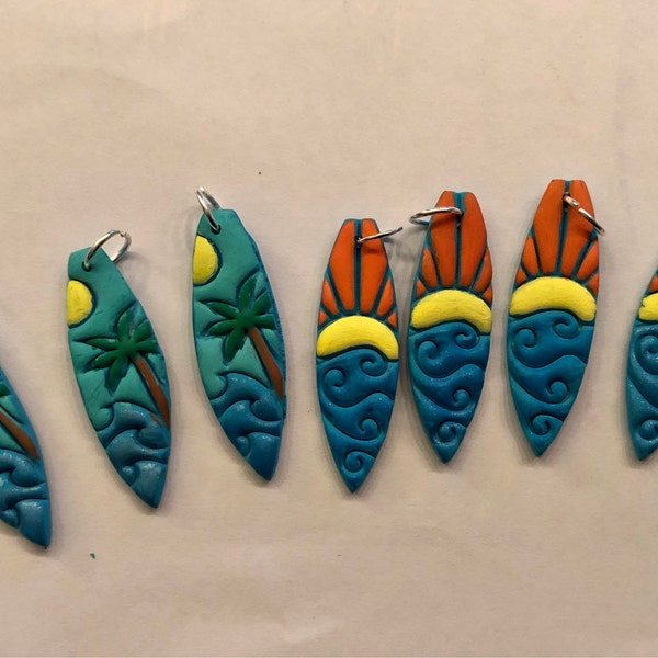 Embossing Surfboards Summer Clay Cutter, Surfboard Summer Polymer Clay ...