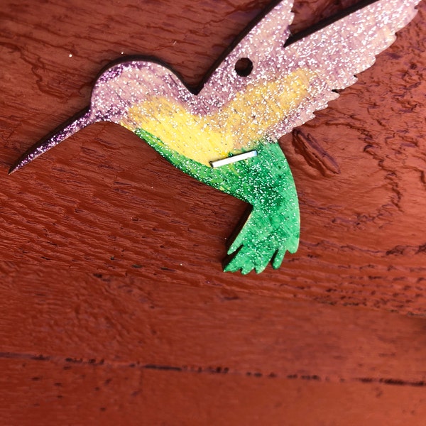 Flying Hummingbird - Laser Cut Unfinished Wood Cutout Craft Shapes - Etsy