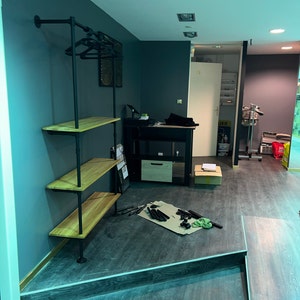 Hanging Coat Rail From Pamo. Designs Black Clothes Rail Made of Steel ...