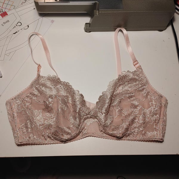Bra Sewing Pattern | Lingerie Pattern Pdf | Bralette Lace Pattern ...