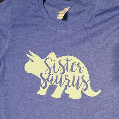 Sister Saurus Svg File DXF Silhouette Print Vinyl Cricut Cutting SVG T ...