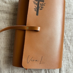 Leather Bible Bookmark Personalized Christian Bookmark Christian Gift ...