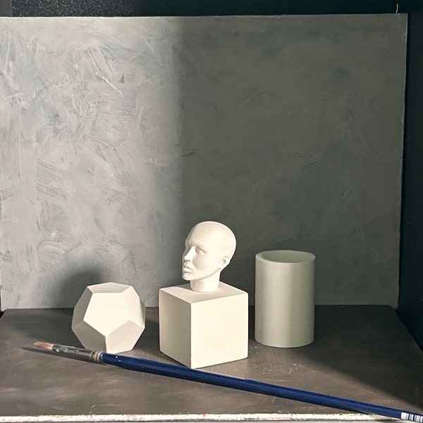 Learn to Draw, Hand With Cube, Drawing Cast, Plaster Cast for Drawing ...