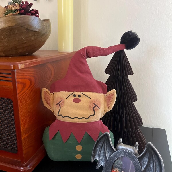Jingle Elf EPATTERN - Primitive Christmas Holiday Cloth Doll Craft ...