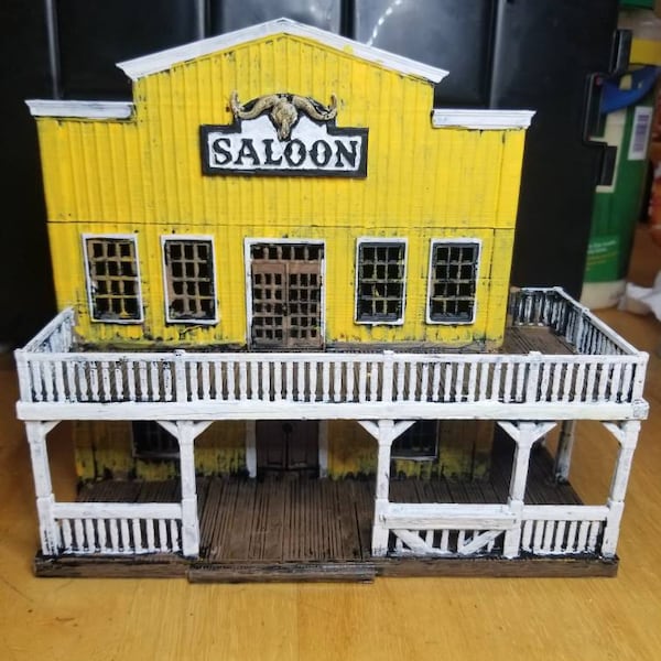 Saloon - Time Warp - Printable Scenery Wargaming Terrain Scatter ...