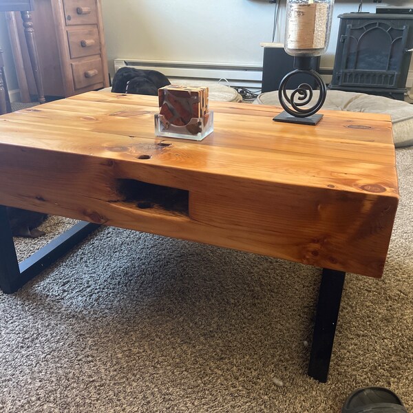 Coffee Table, Coffee Table, Farm Style Table, Barn Beam Table, Rustic ...