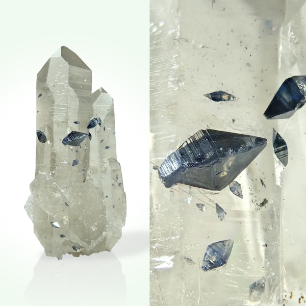 Yvonite Blue Crystals Mineralspecimen - Salsigne Frankrijk Europe ...