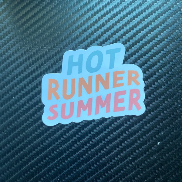 Hot Runner Summer, Running Stickers, Runner Gift, Run Stickers, Cross ...