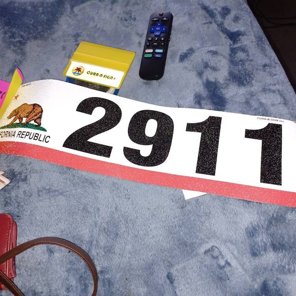 Curb-n-sign® Custom Curb Address Numbers for Doors, Windows, Curbs, or ...