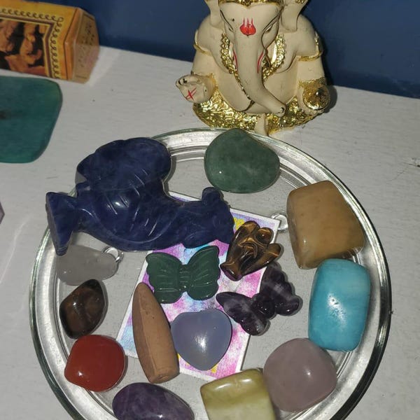 Rabbit Stone Figurine Hand Carved Gemstone Totem Spirit Animal ...