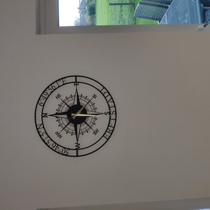 Black Africa Map Clock Africa Metal Wall Clock Livingroom - Etsy