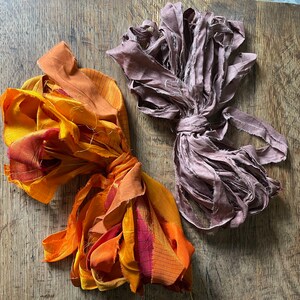 1 Oz Sari Silk Threads W/ribbon Pieces Free Shipping Journal - Etsy