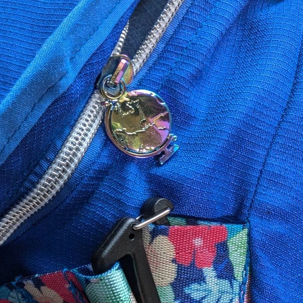 Globe Zipper Pull, Size #5 Zipper, Nylon Zipper Pull, Exclusive to Sew ...