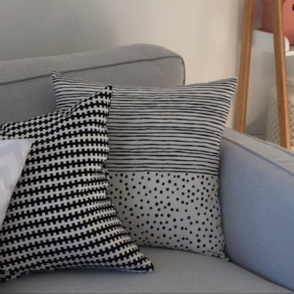 Brush Stroke Pillow Cover , Dark Navy Pillow Case - Etsy