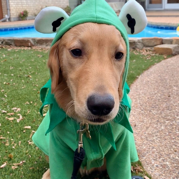 Dog Frog Costume- Green Frog Costume- Frog Apparel for Dogs- Halloween ...