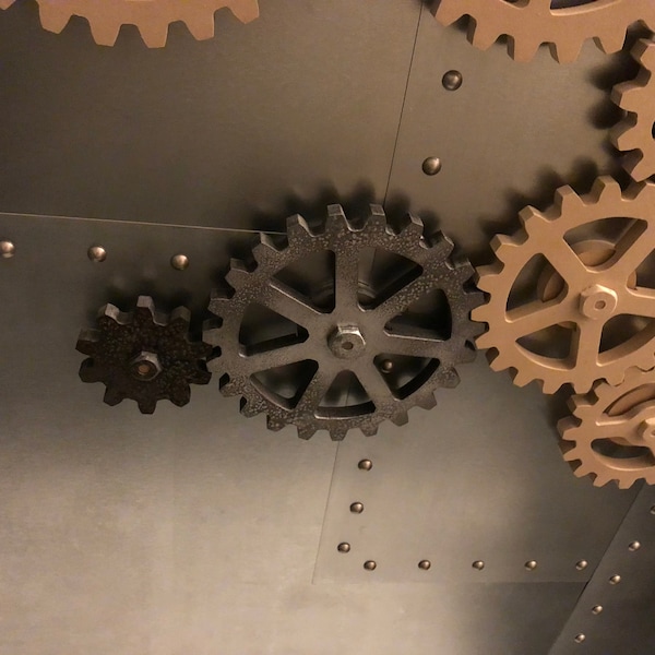 LARGE: 7 Gear Magnetic Backed Kinetic Gears. Shipping Free - Etsy