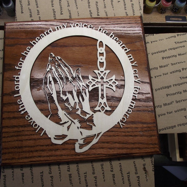 Jesus and Cross. Psalm 116:1,2 Wall Art. Decoration Wall. Crucifix ...