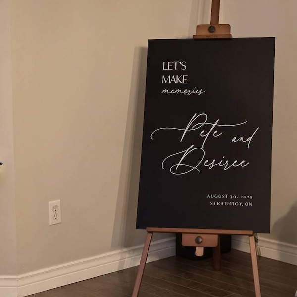 Silver Mirror Wedding Welcome Sign - Welcome Wedding Sign - Custom ...