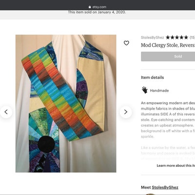 Rainbow, BLM, Reversible Clergy Stole, Matching Reversible Mask ...