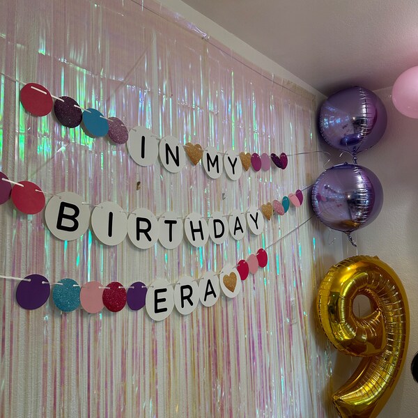In My Birthday Era Banner Printable, Giant Friendship Bracelet Banner ...