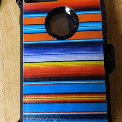 Thin Blue Line Otterbox Defender / Apple iPhone choose Model / Black ...