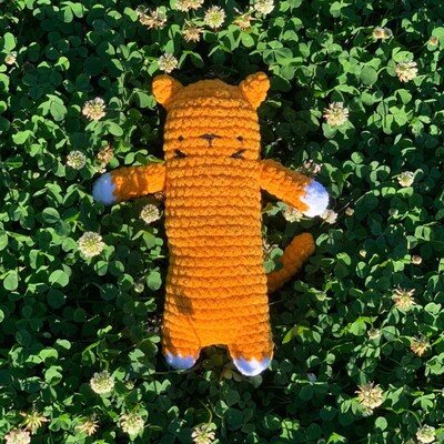 Small Long Cat Crochet Pattern. Make Your Own Cute Amigurumi Long Cat ...