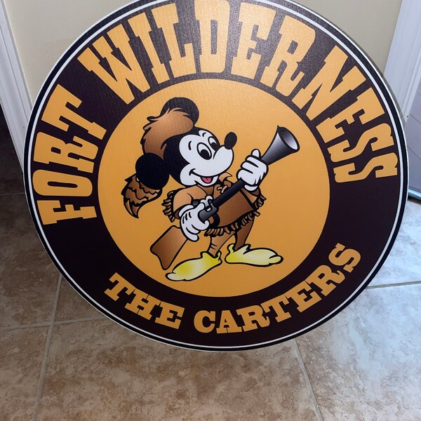 Classic Musket Mickey Camp Sign - Etsy