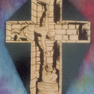 Digital Design File Jesus Christ Crucifixion Cross Glowforge Lightburn ...