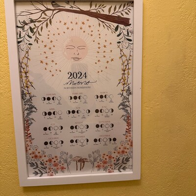 Lunar Calendar 2024 Moon Phases 2024 Moon Phases Calendar Manifesting ...