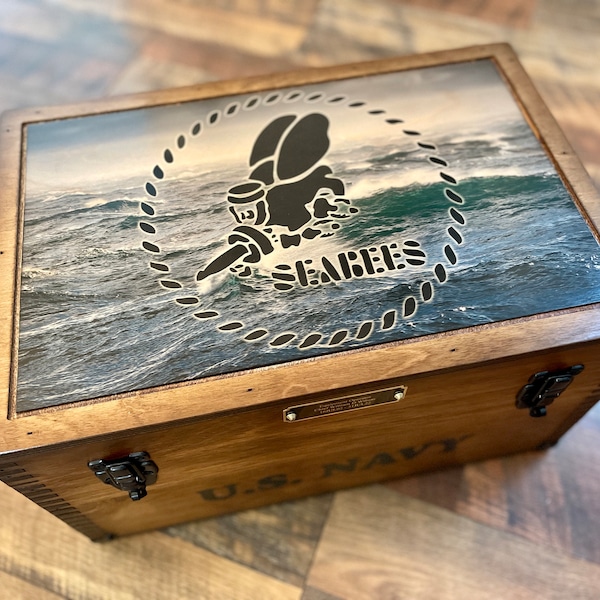 Navy Seabees Keepsake Box - Etsy