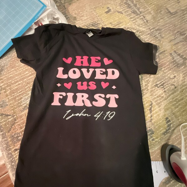 He Loved Us First Retro Svg, 1 John 4:19 Svg, Retro Valentine Designs ...