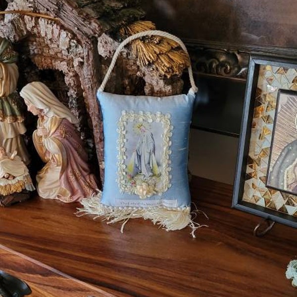 Saint Michael the Archangel Scented Hanging Sachet. Communion, Baptism ...