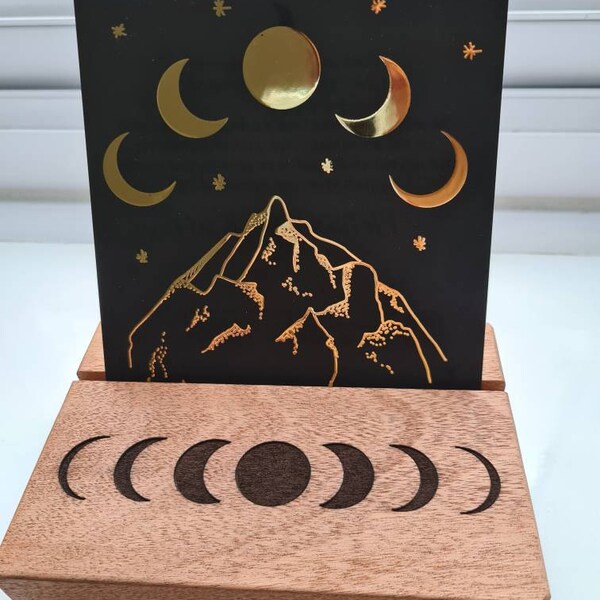 Coppermoon Moonphase Altar Card Stand, Tarot Card Stand, Oracle Card ...