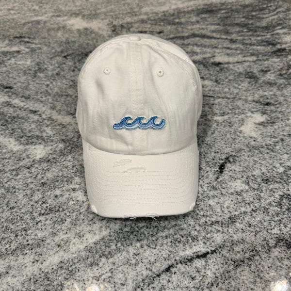 Wave Patch - Simple Beach - Ocean - Embroidered Iron on Patches Custom ...