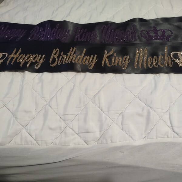 Personalized Satin Sash - Pageant Sash - Personalized Sash - Birthday ...