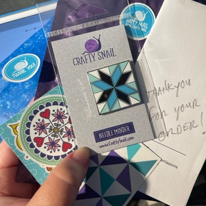 Pinwheel Star Quilt Block Pin Hard Enamel Lapel Pin | Etsy