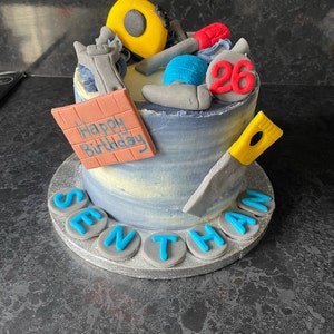 Handmade Edible Cake Decoration, Builder / Handyman Tools - Etsy