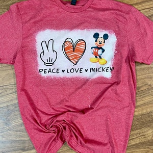 Minnie Mouse Peace Love Minnie PNG 300dpi, Digital Files, Sublimation ...