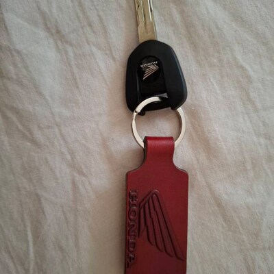 Handmade Leather Keychain ,key Case, Leather Pouch, Embossed ...