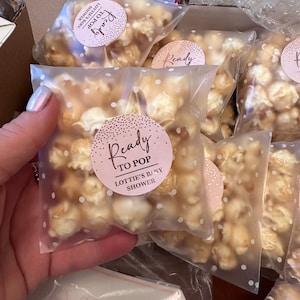Fill Your Own Popcorn Favours // Baby Shower Favours // Ready to Pop ...