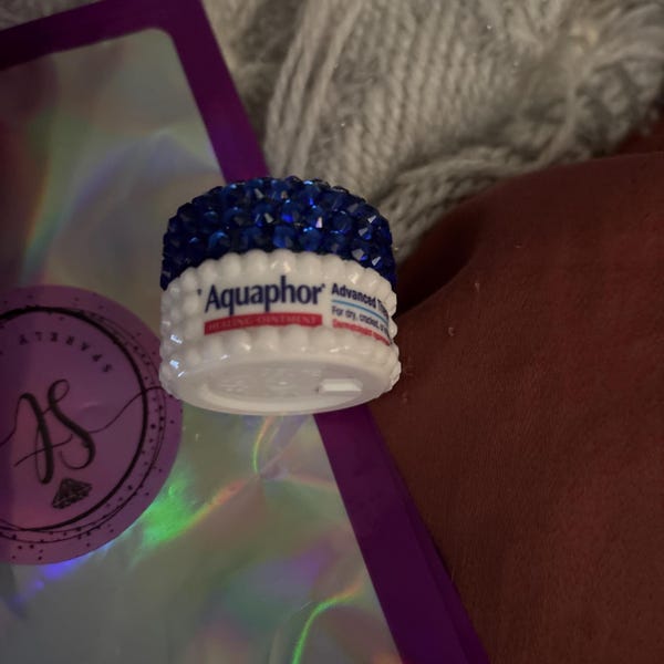 Blinged and Bedazzled Mini Aquaphor Jar Skin Protectant, Travel Size ...