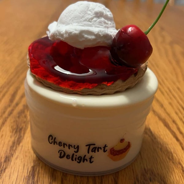 Cherry Tart, DIY Slime Kit, Thick Glossy Slime, Clay Slime, Cherry ...