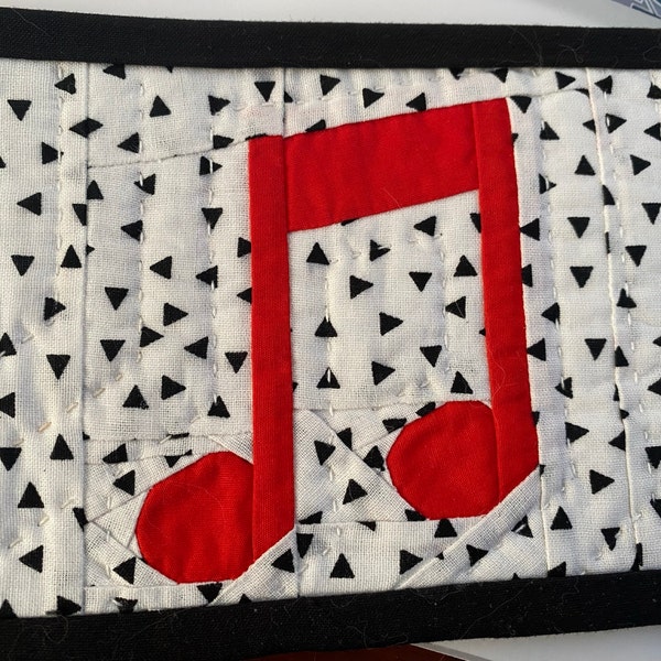 Music Notes Foundation Paper Pieced PDF Digital Quilt Block Pattern ...