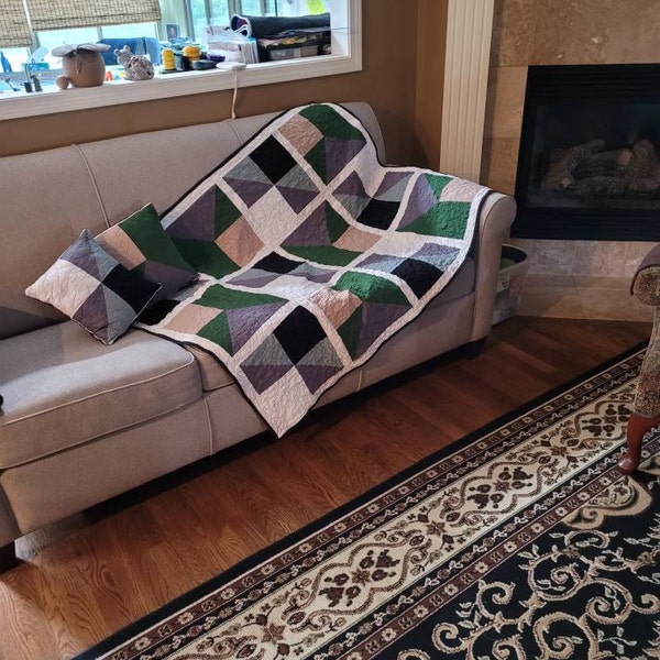 Leaded Light Quilt Pattern PDF Download | Modern Quilt Pattern - Etsy