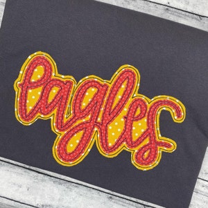 TIGERS Double Stack Team Applique Design Hand Lettered - Etsy